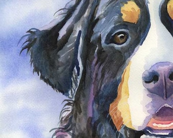 Great Pyrenees Art Print of Original Watercolor Painting