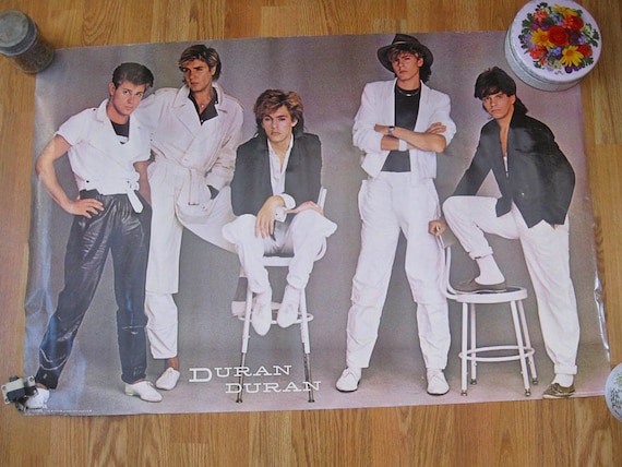 1982 Duran Duran Black and White vintage poster