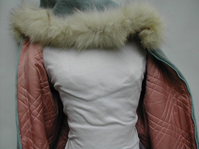 vintage eskimo parka wool coat fox fur hood polar bear