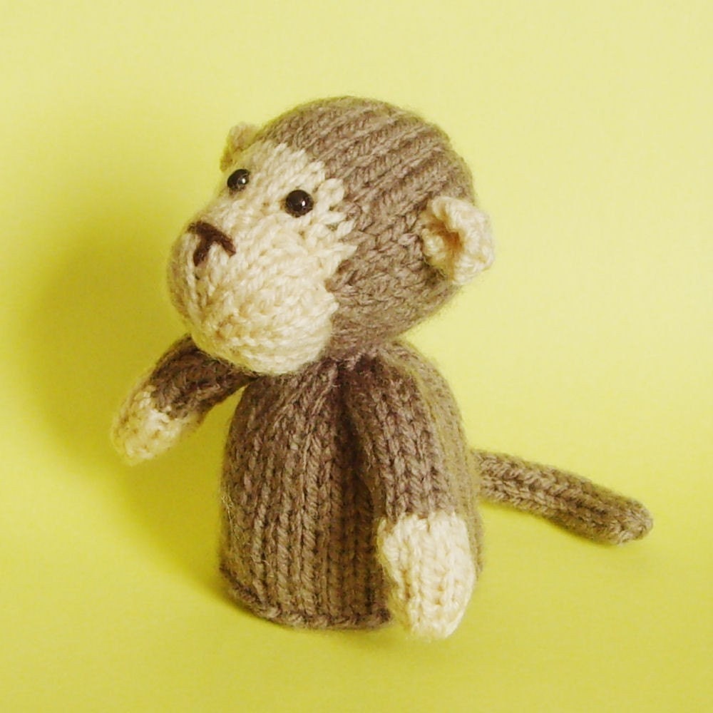 Monkey Toy Knitting Pattern PDF