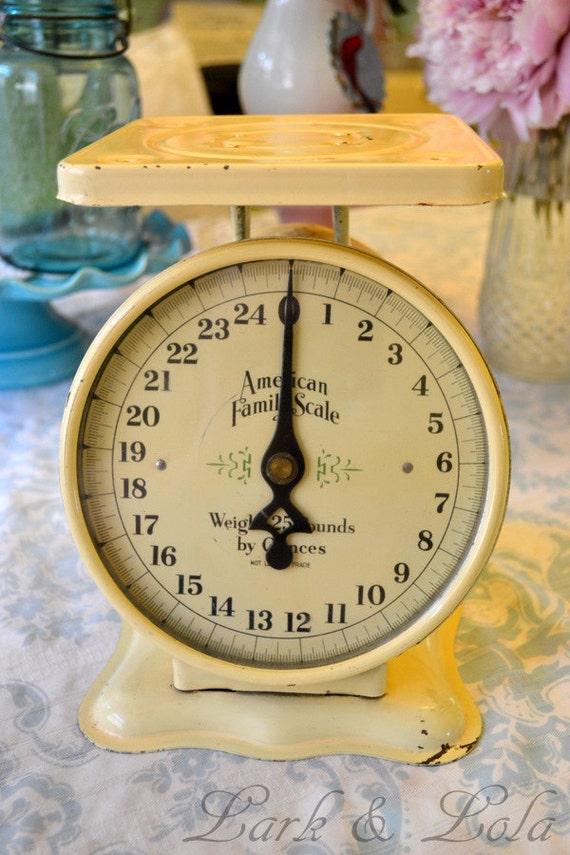 Vintage American Family Kitchen Scale