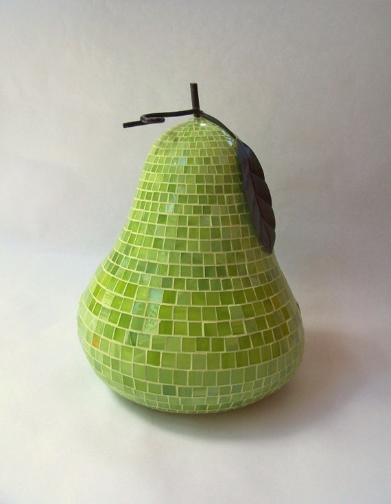 Mosaic Pear Sculpture