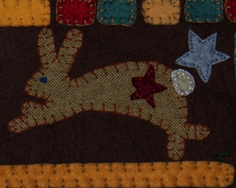 Popular items for primitive penny rugs on Etsy