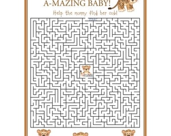 24 Personalized Baby Shower Price is Right Game Cards Zoo