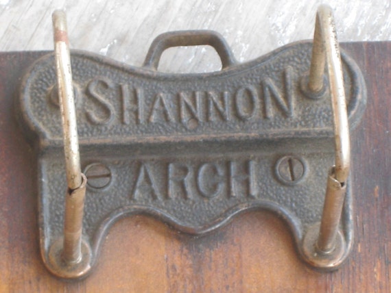 Antique Shannon Arch File Clipboard
