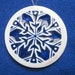 Dutch Flake Ceramic Snowflake Ornament by obrienobjects on Etsy