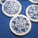 Dutch Flake Ceramic Snowflake Ornament