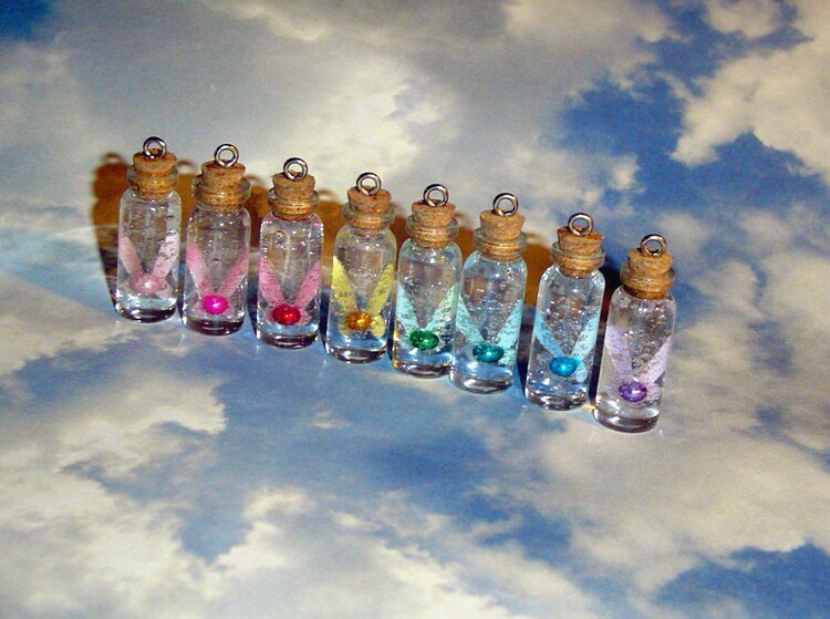 Legend of Zelda Fairy in a Bottle Charm Necklace by YellerCrakka