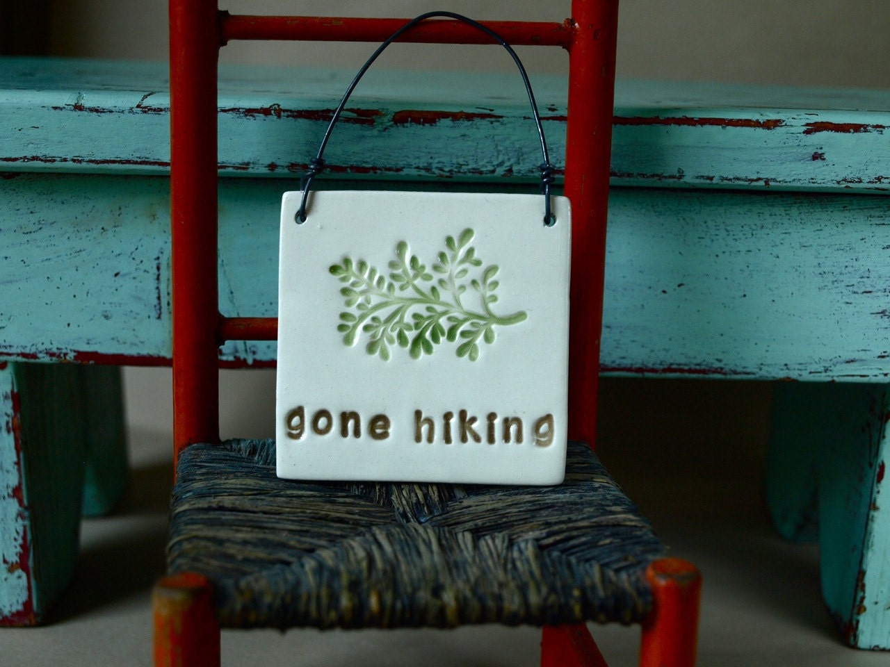 Gone Hiking Sign by zinniadesignstc on Etsy