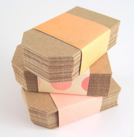 Kraft Paper Luggage Tags 150 No Holes by owlbot on Etsy