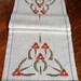 Hand Embroidered Table Runner Arts and Crafts Mission Style