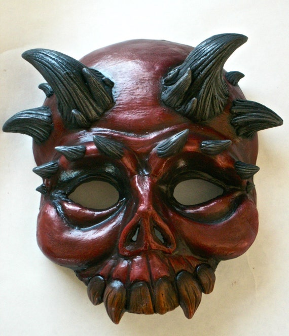 Items similar to Demon Skull Mask on Etsy
