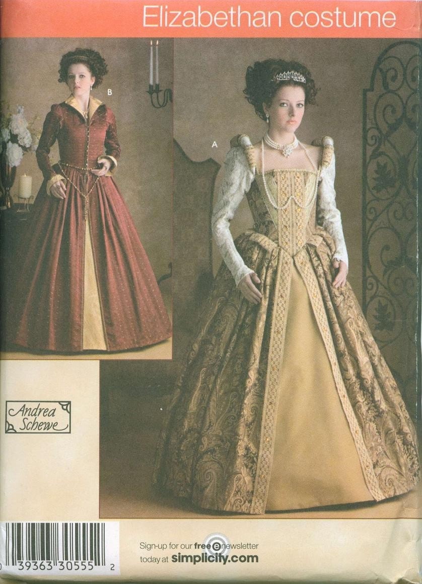 Womens RENAISSANCE Dress Pattern Elizabethan by OhSewCharming