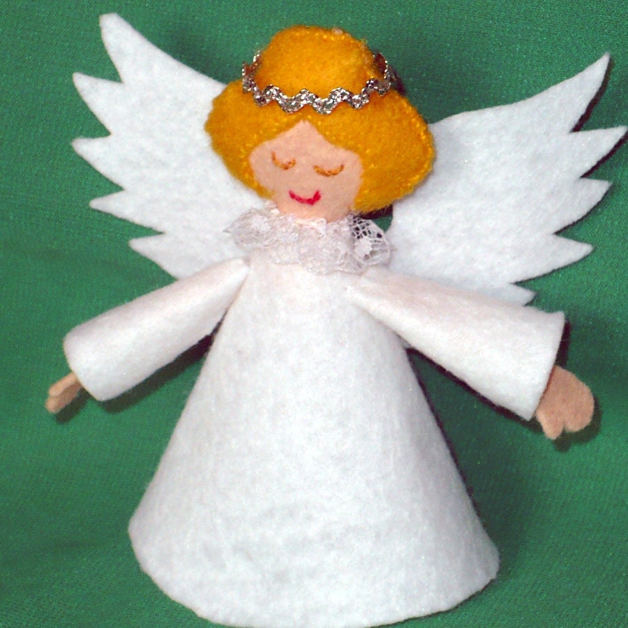 4 Inch Felt Angel Tree Topper For Small Christmas Trees 4-inch-felt-angel-tree-topper-for-small-christmas-trees