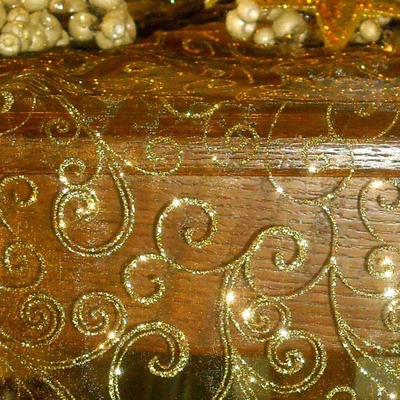 Items similar to Gold Organza Tablecloth Overlay with glitter swirl ...