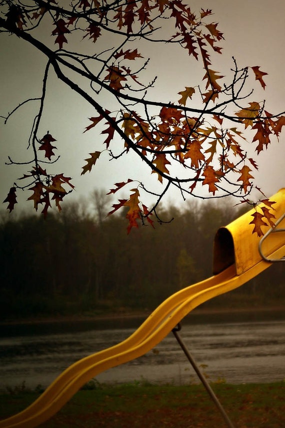 Items similar to playground slide fine art photography dark haunting ...