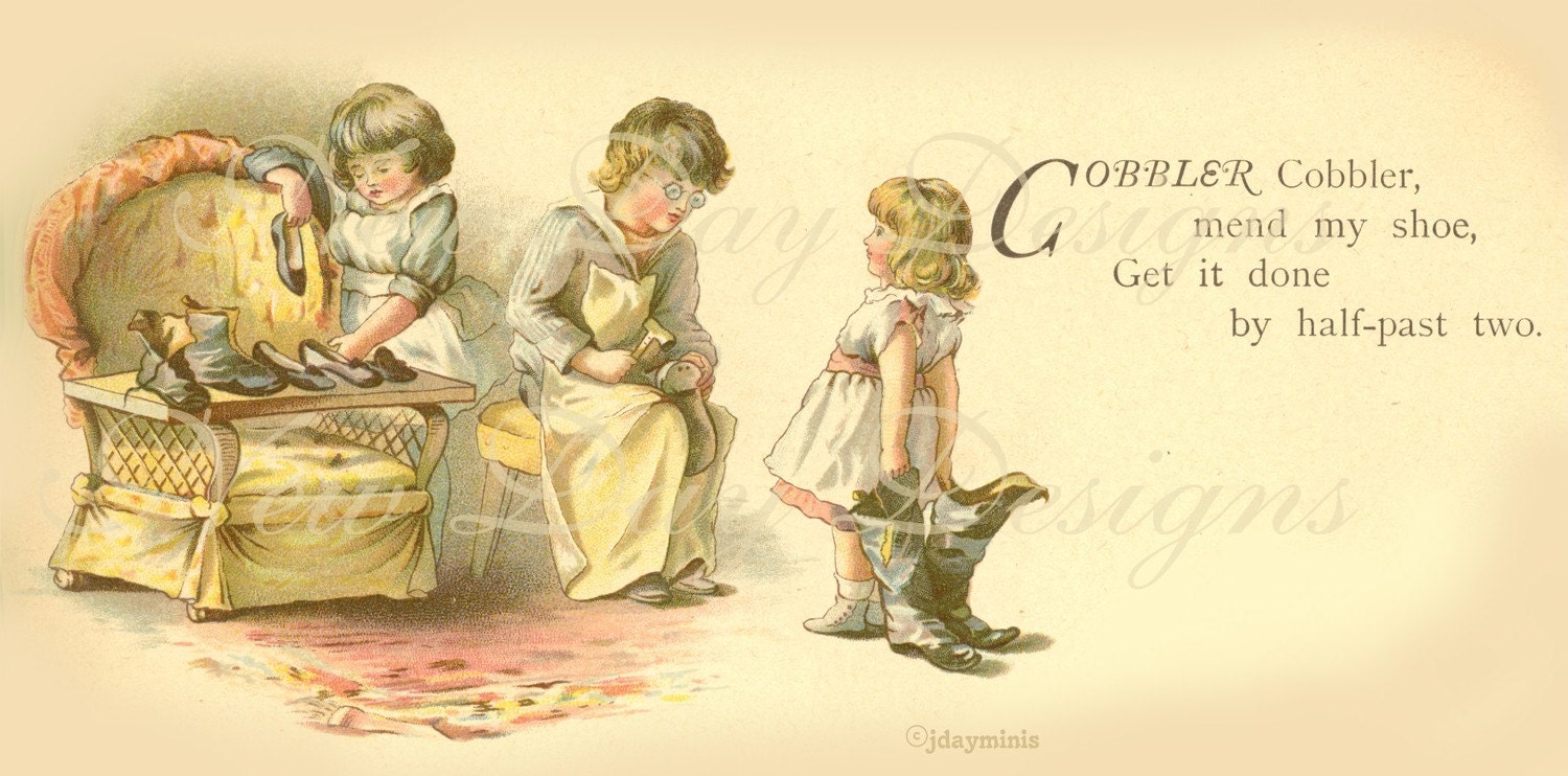 Cobbler Cobbler late 1800's Instant Digital Download