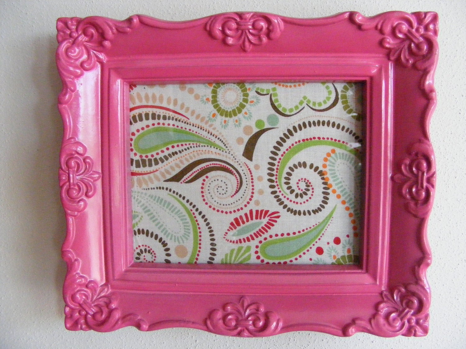 FUSCHIA PINK Ornate frame by ObjectofMayaffection on Etsy
