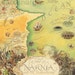 The Lion the Witch and the Wardrobe Map of Narnia and the