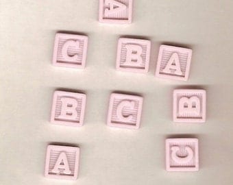 Popular items for pink baby block on Etsy