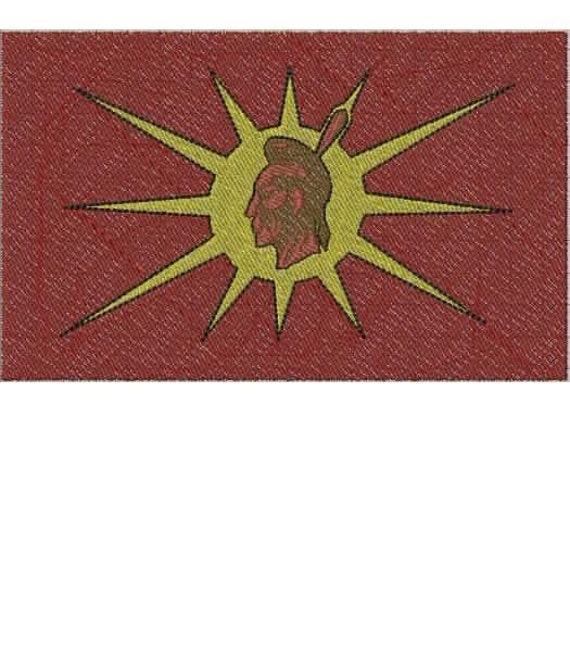 MOHAWK NATIVE AMERICAN FLAG Embroidery Design