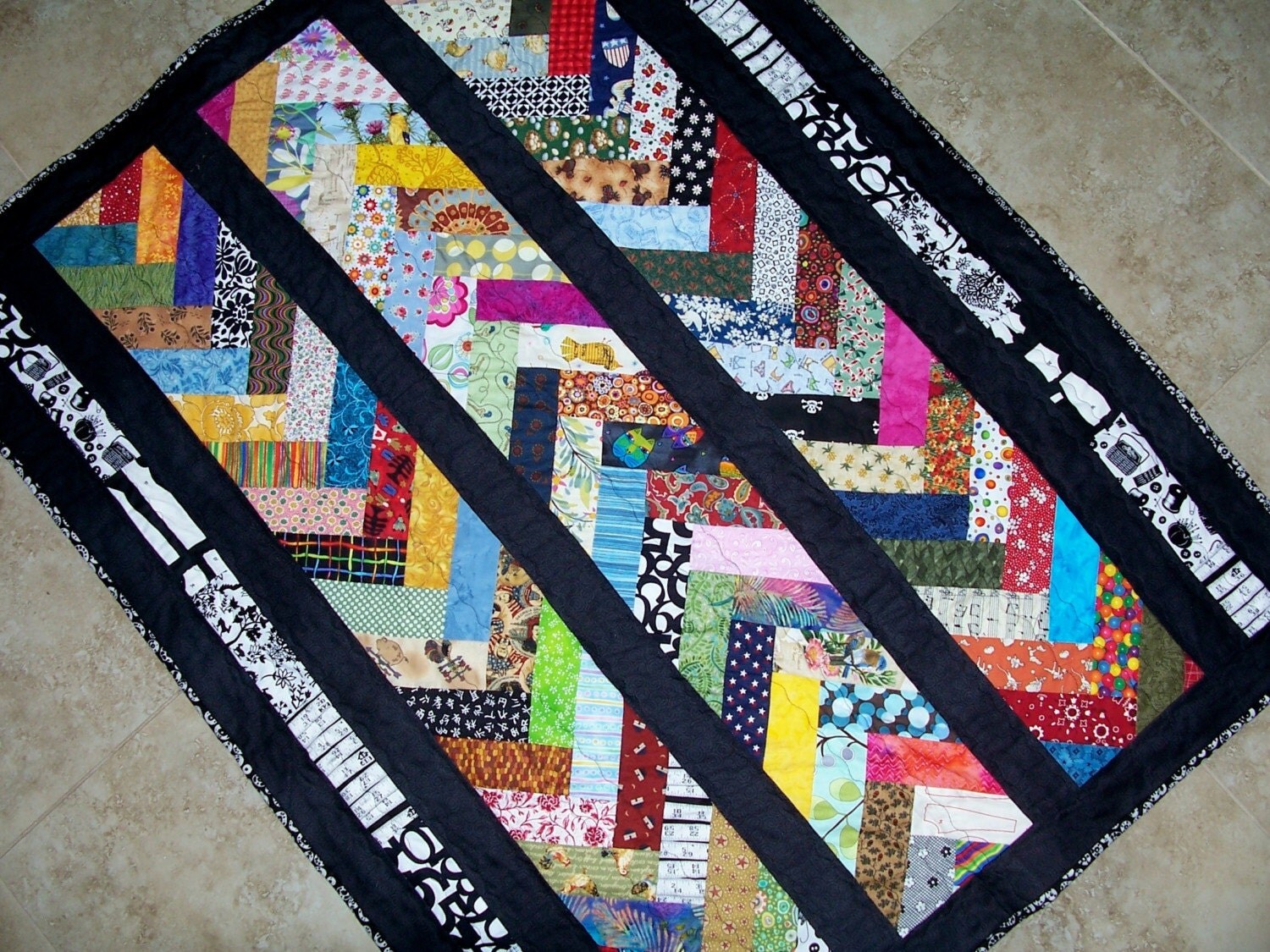 SCRAPPY BRAID QUILT Ready to Ship from Quilts by carolinasquirrell