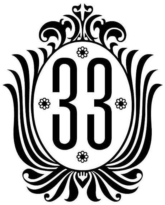 Disneyland CLUB 33 vinyl decal vinyl sticker