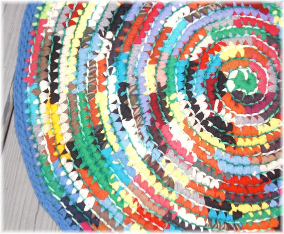 Round Rag Rug 28 inches