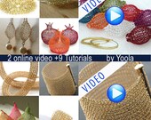 Crochet Wire Jewelry Patterns and Bridal Jewelry by Yoola on Etsy