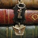 steampunk jewelry escutcheon skeleton key wing necklace
