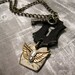 steampunk jewelry escutcheon skeleton key wing necklace
