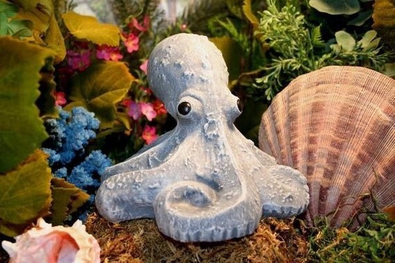 Octopus Statue Concrete Octopus Baby Outdoor Garden Art