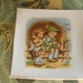 Vintage Small Square Plate Hummel Style Kids by lookonmytreasures