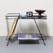 Vintage table stand metal end table magazine by OldCottonwood