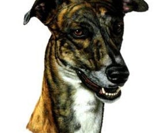 Brindle greyhound | Etsy