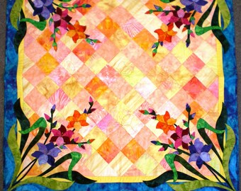 Sunflower Oval Table Runner Quilt Pattern
