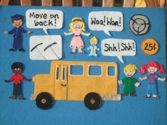 Wheels On The Bus Flannel Board Printables - Printable Word Searches
