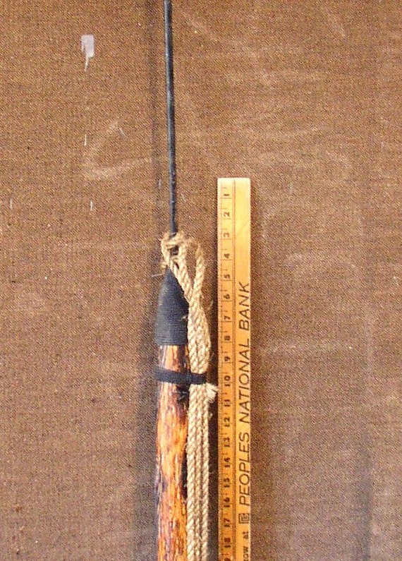 Vintage HARPOON WOODEN DECOR unique rustic display cottage