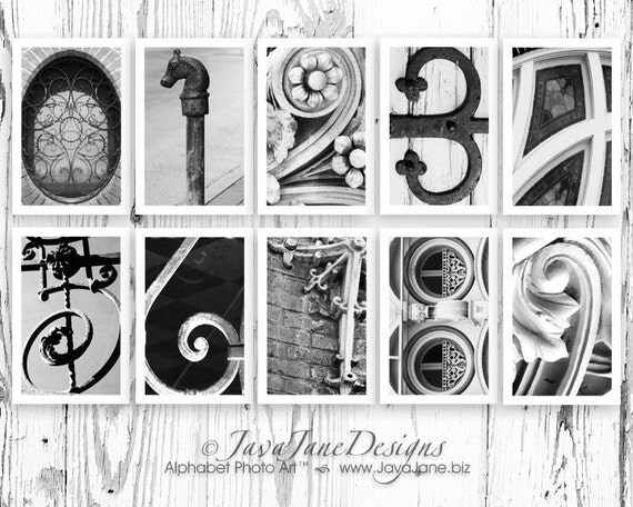 Architectural Numbers and Dates 4x6 Individual Architecture