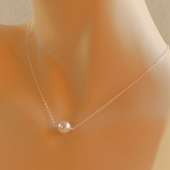 Bridesmaid Pearl Necklace Bridal Jewelry Wedding Party T