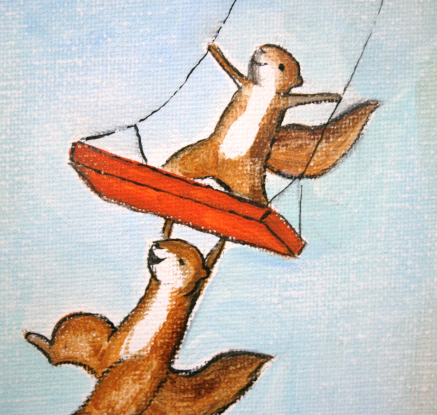 Love to Swing woodland animals squirrels tree by JAustinRyan