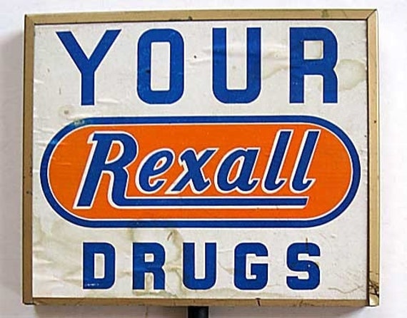 Vintage 1950's Your Rexall Drugs Double by kelleystreetvintage