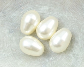 Pear shaped pearl | Etsy