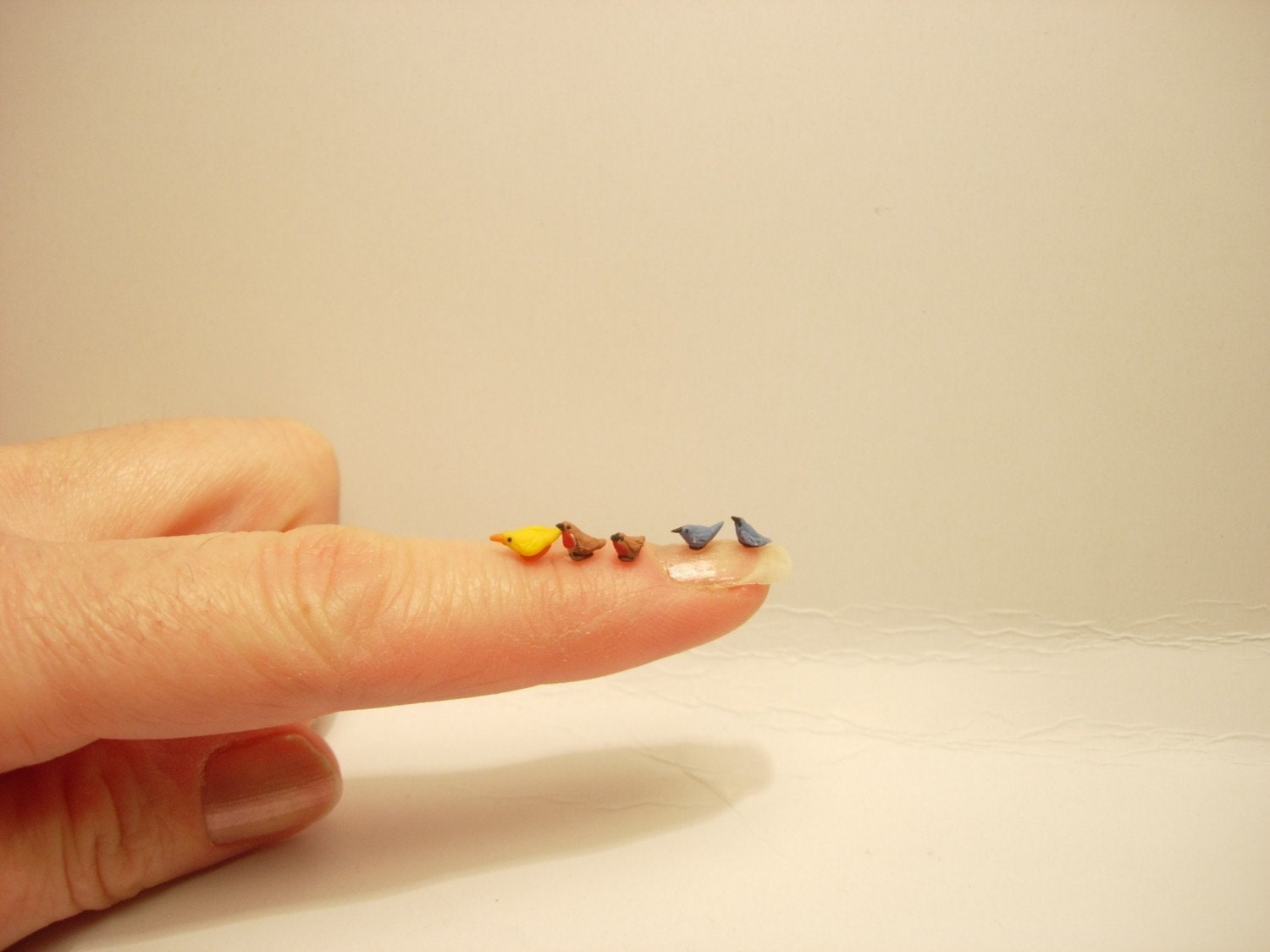 1/48 SCALE DOLLS HOUSE MINIATURE COLLECTION OF TINY BIRDS