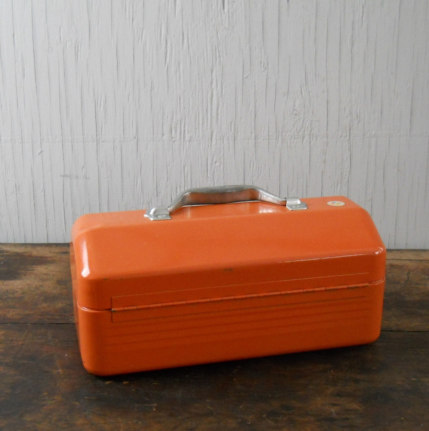 Vintage Simonsen Orange Tool Box