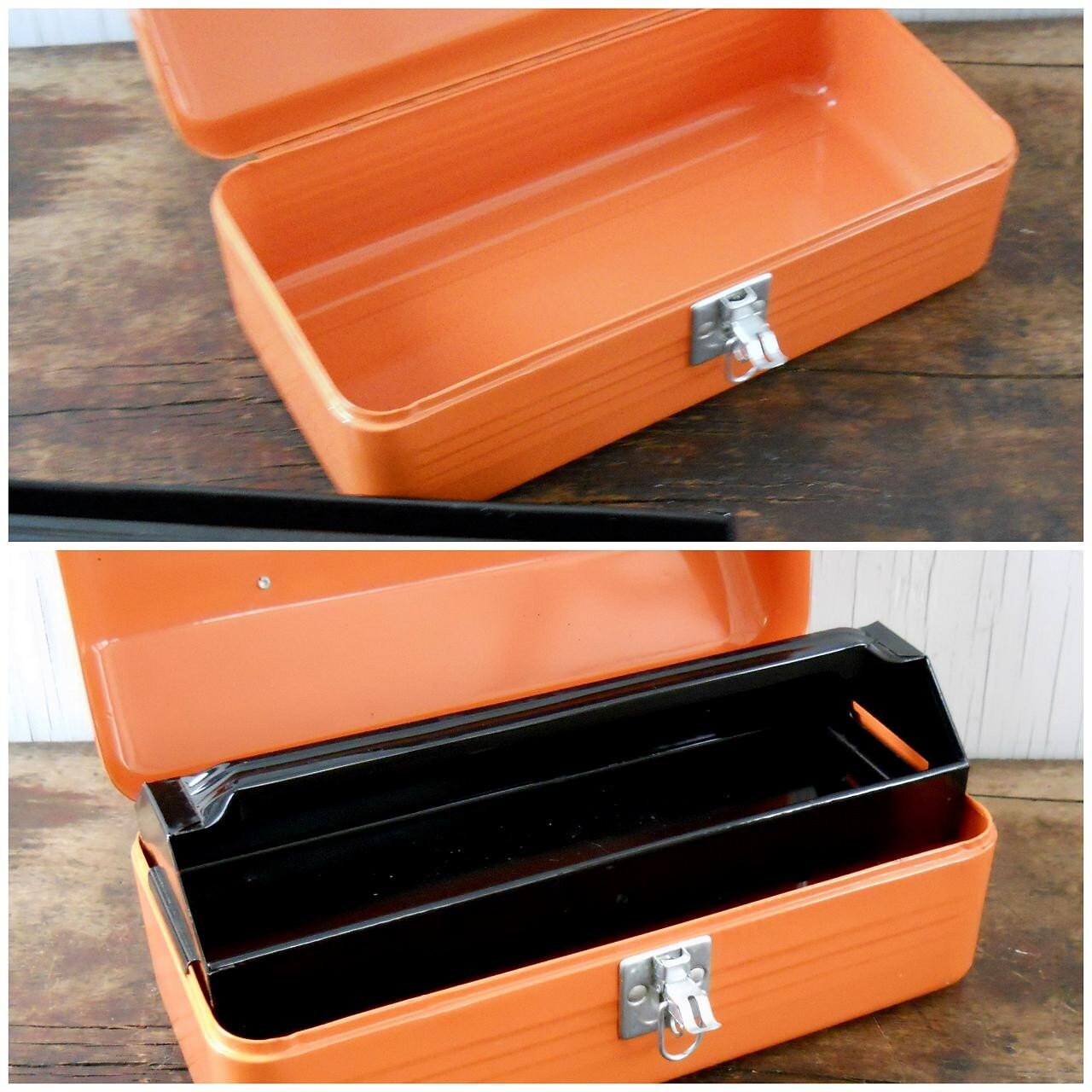 Vintage Simonsen Orange Tool Box