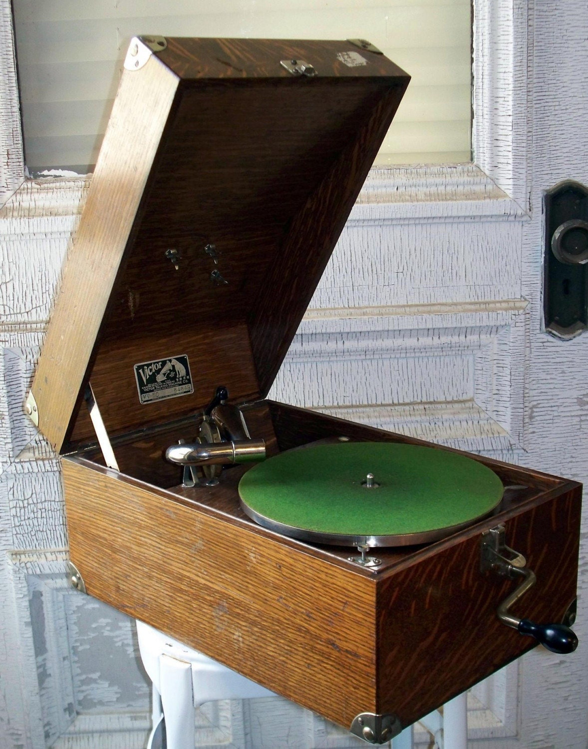 1922 Portable Victor Victrola Phonograph VV50 54843