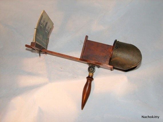Antique 3D Stereoscope Viewer circa 1860s by BarnOwlGoods on Etsy