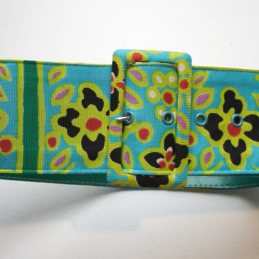 vintage colorful spring floral belt – Haute Juice