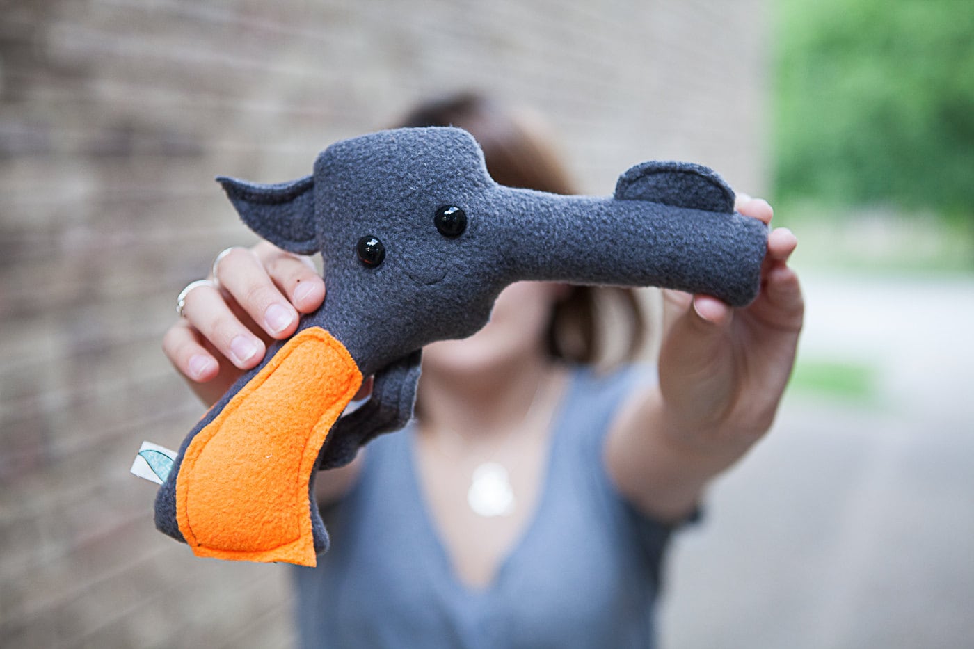 Walken A Fuzzy Gun Plush by fuzzymuffins on Etsy